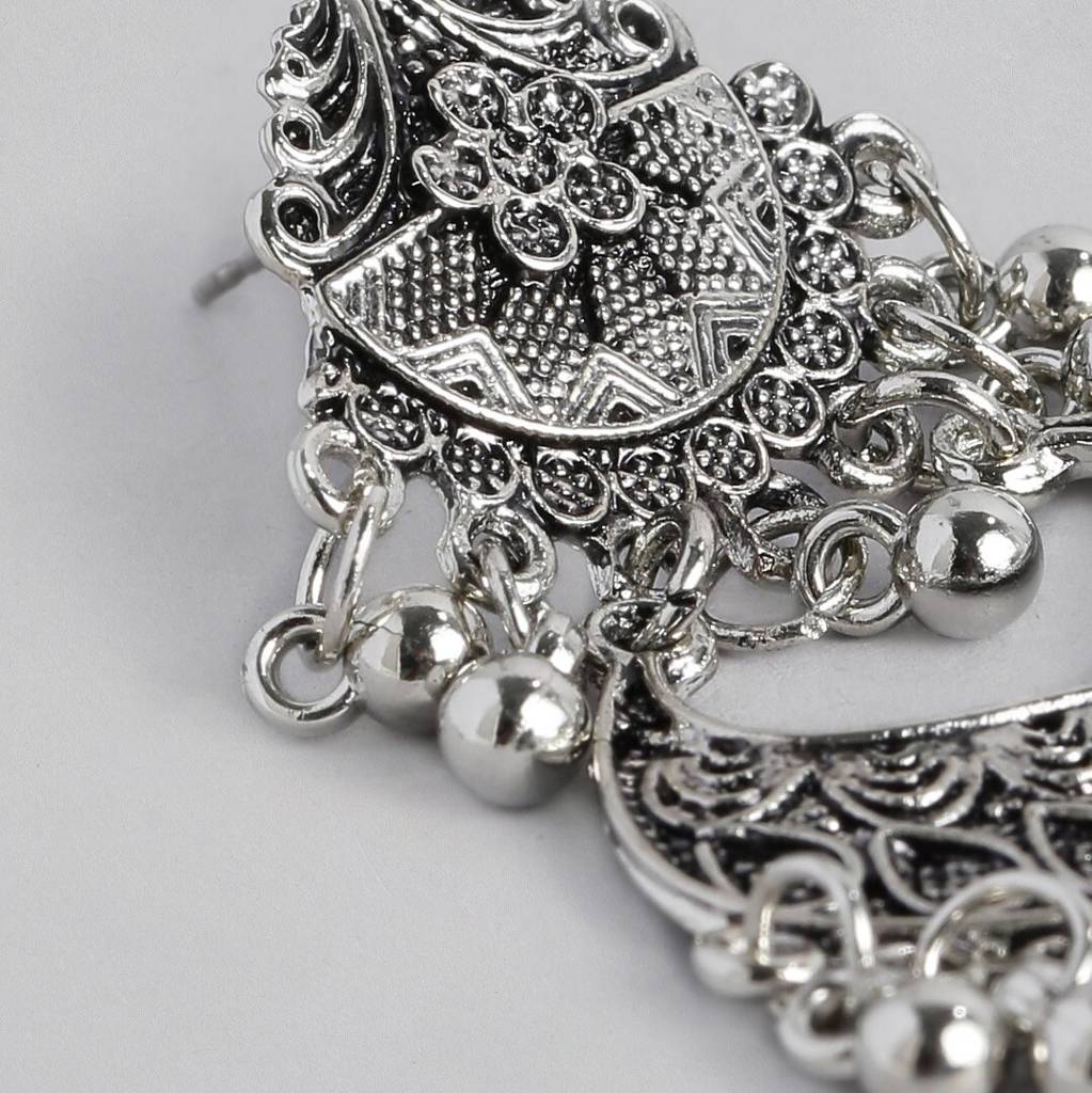 Laida Oxidized Silver-Plated Set Of 2 Earrings | Laida Oxidized Silver ...