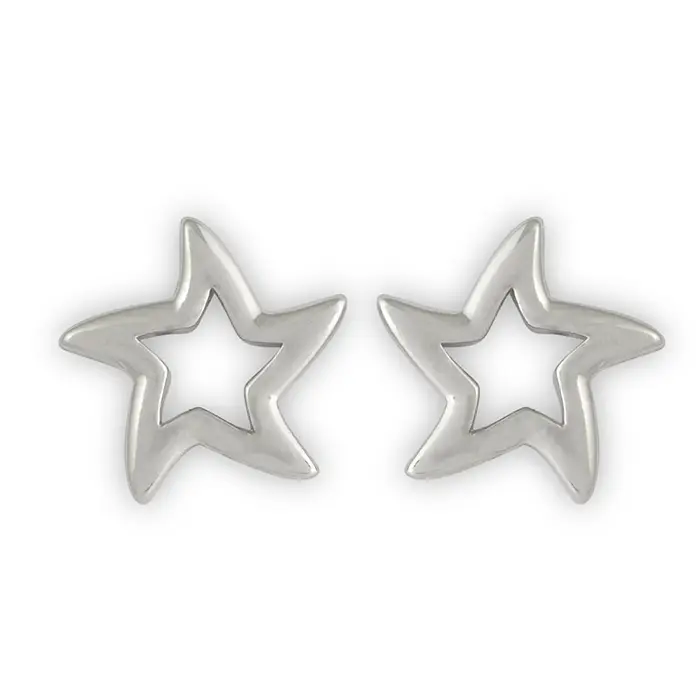 Solid Hollow Silver Star Tops | Solid Hollow Silver Star Tops · Eternz