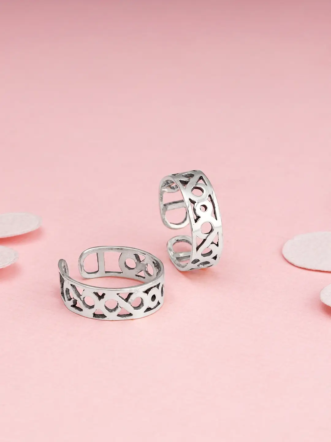 Giva 925 Sterling Silver Silver Infinity Twist Toe Rings | Giva 925 ...