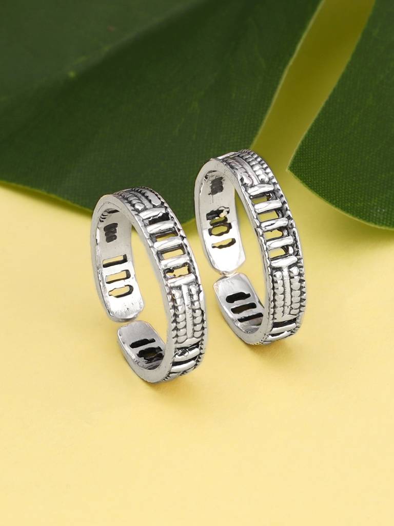 Giva 925 Sterling Silver Tri Stripe Toe Rings | Giva 925 Sterling ...