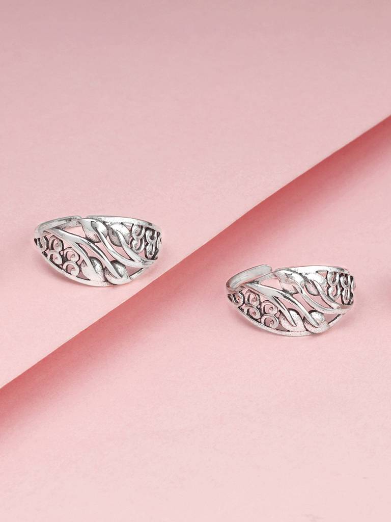 Giva 925 Sterling Silver Elegant Leaf Toe Rings | Giva 925 Sterling Silver Elegant Leaf Toe ...