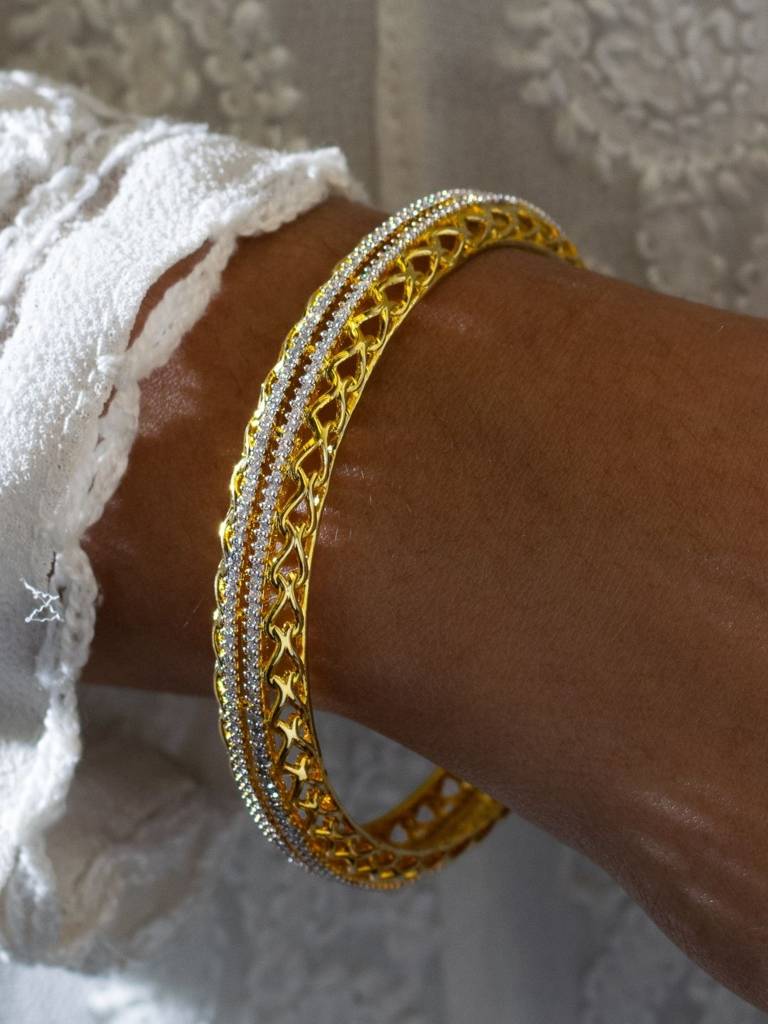 Positivity Bangle-22K-Gold Vermeil | Positivity Bangle-22K-Gold Vermeil ...