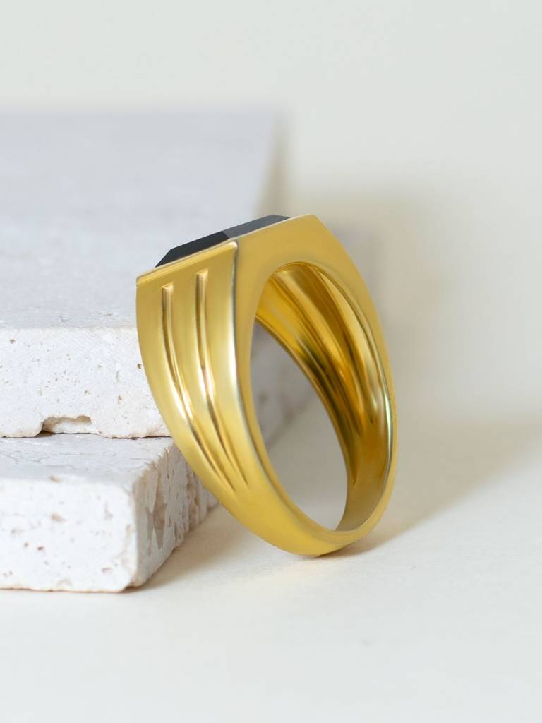 Valour Men'S Ring-22K-Gold Vermeil | Valour Men'S Ring-22K-Gold Vermeil ...