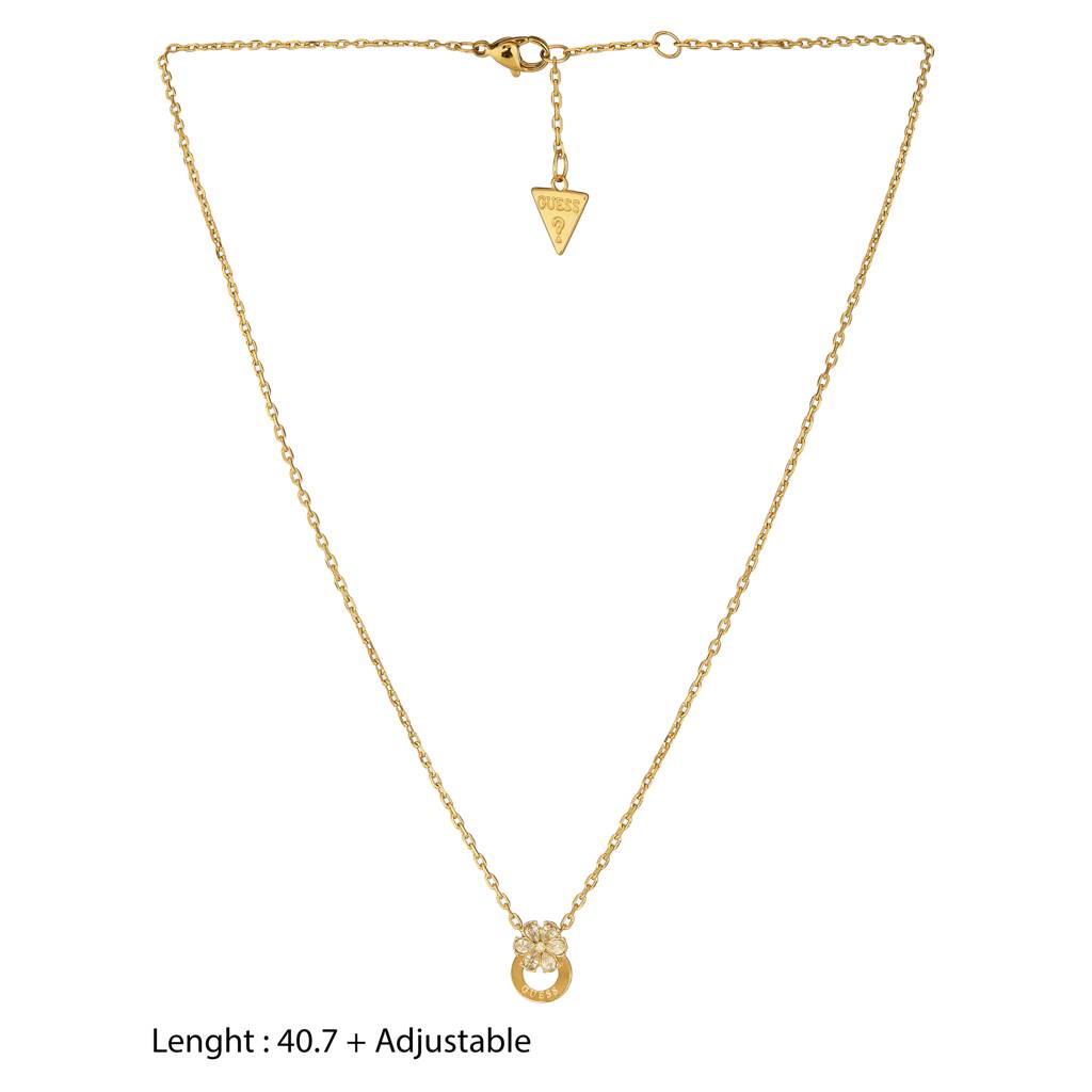 Guess Lily Gold-Plated Stainless Steel Necklace For Women | Guess Lily ...