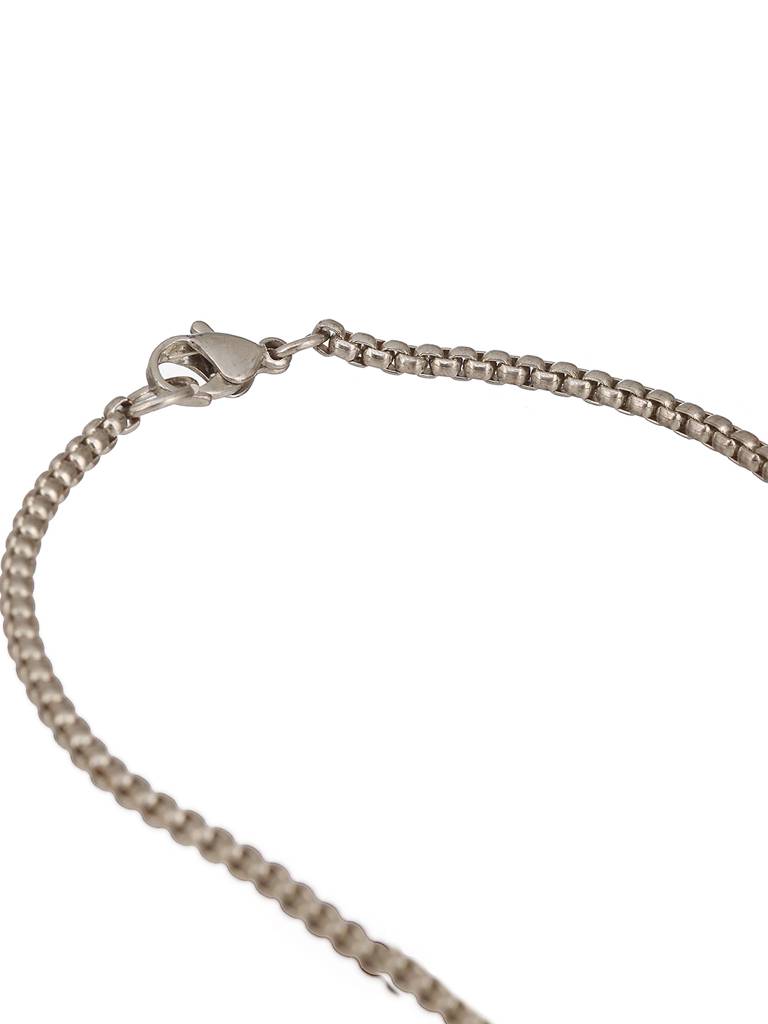 Men Silver-Plated Chain Necklace & Pendant | Men Silver-Plated Chain ...