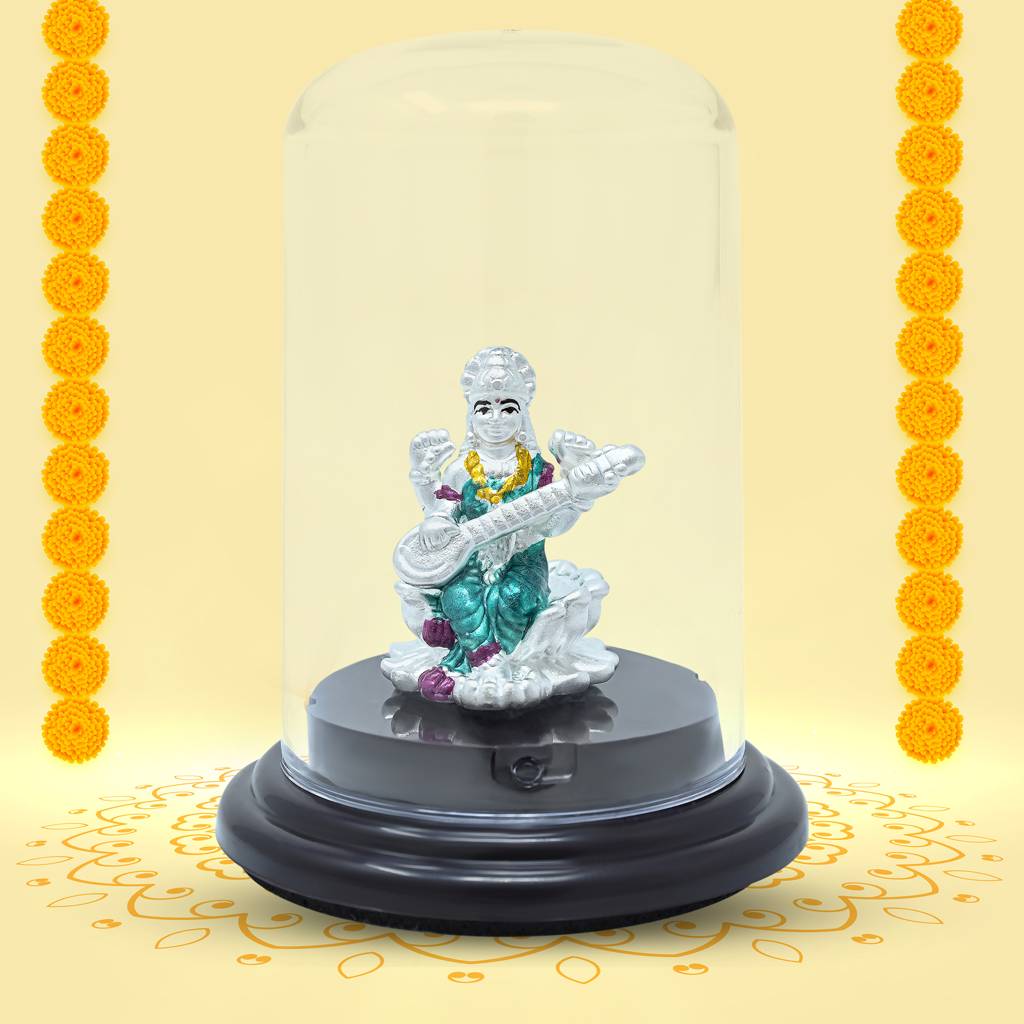 Touch925 999 Silver Saraswati Divine Splendor Idol | Touch925 999 ...