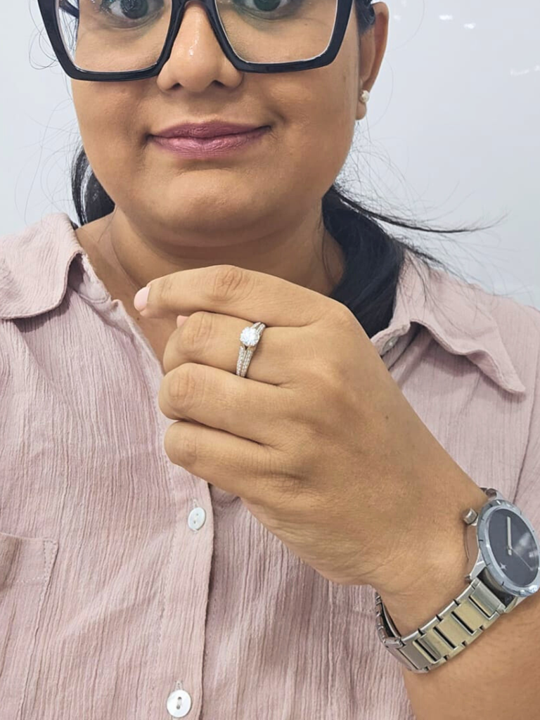 Naro Solitaire Ring With Split Shank: 1.53Ct In 14Kt Gold | Buy Naro Solitaire Ring with Split ...