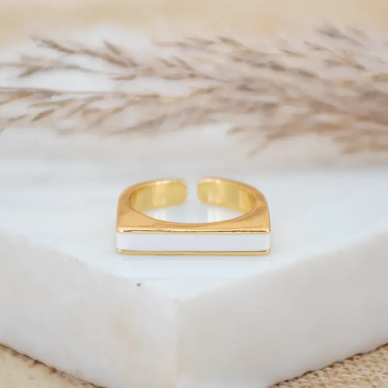 White Slab Ring | White Slab Ring · Eternz