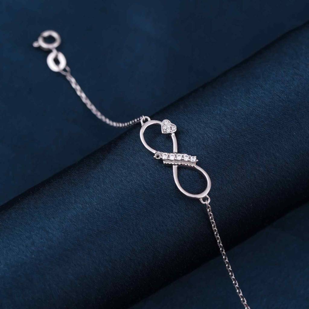 Silver Infinity Heart Bracelet | Silver Infinity Heart Bracelet · Eternz
