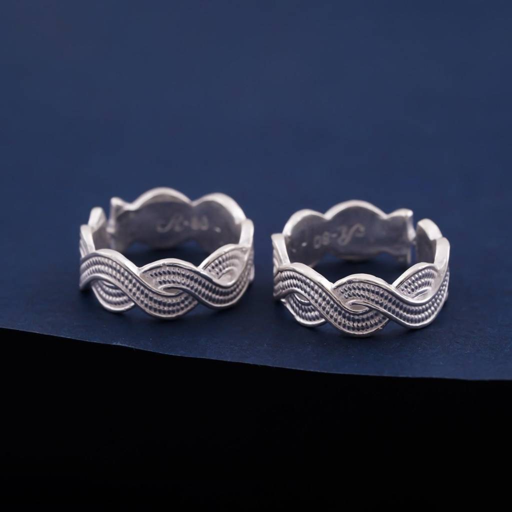 Braided Silver Toe Rings For Women | Braided Silver Toe Rings For Women ...