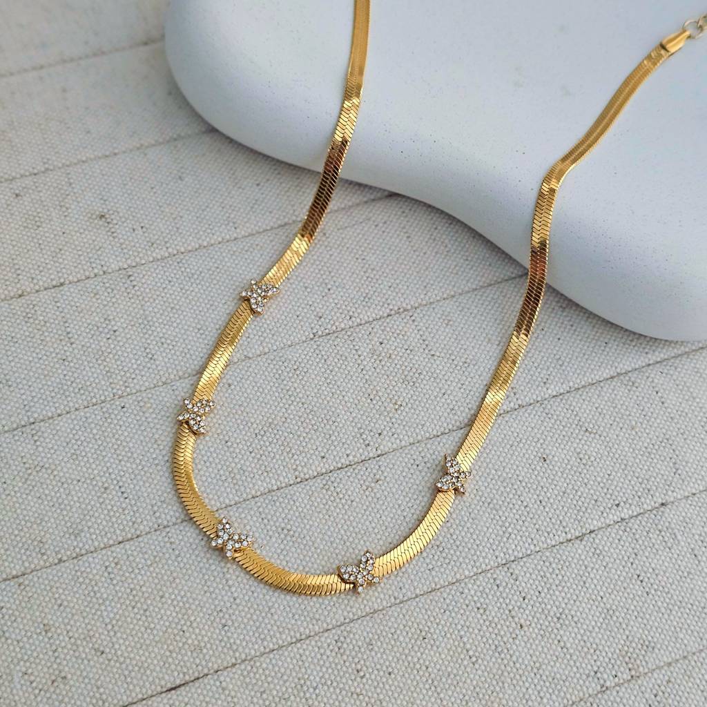 Zircon Butterfly Chain Necklace | Zircon Butterfly Chain Necklace · Eternz
