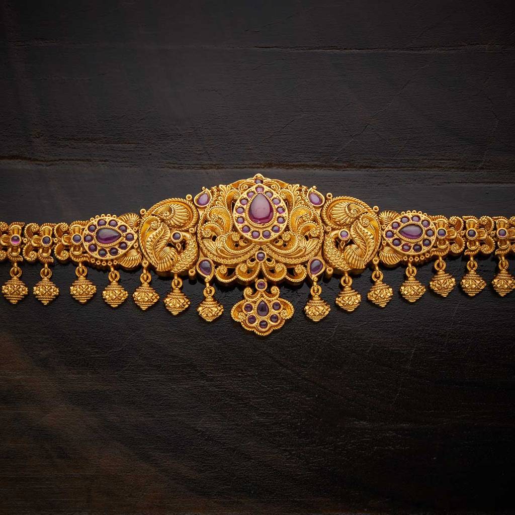 Kushal'S Fashion Jewellery Ruby Gold-Plated Ethnic Antique Belt-139612 ...