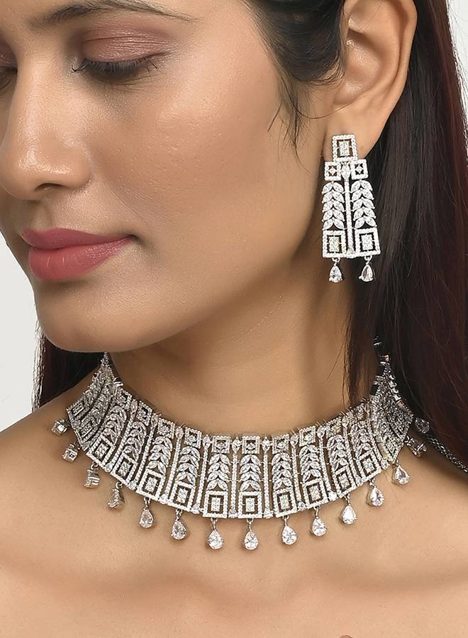 Sparkling Opulence Silver Plated Jewellery Set | Sparkling Opulence ...