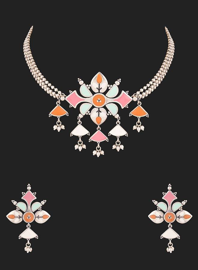 Bagh E Fiza Floral Necklace Set | Bagh E Fiza Floral Necklace Set · Eternz