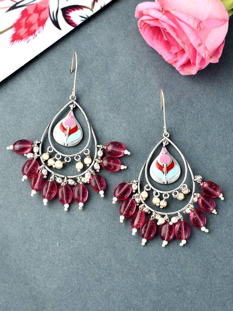 Bagh E Fiza Coloured Beads Earrings | Bagh E Fiza Coloured Beads ...