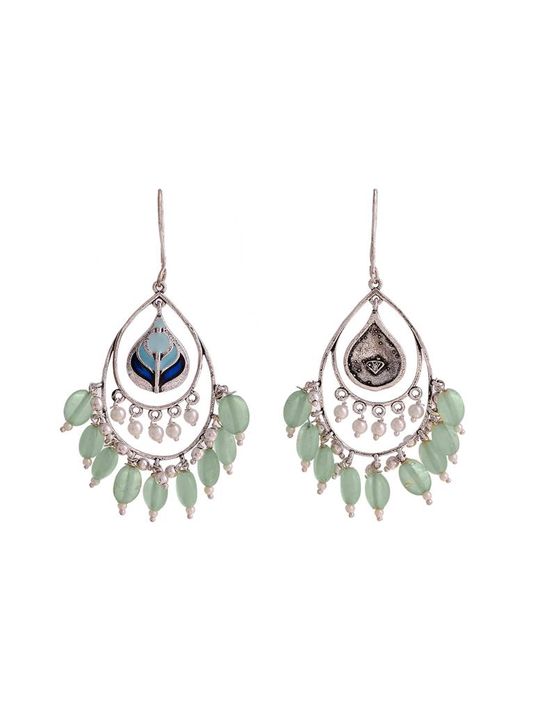 Bagh E Fiza Green Beads Earrings | Bagh E Fiza Green Beads Earrings ...