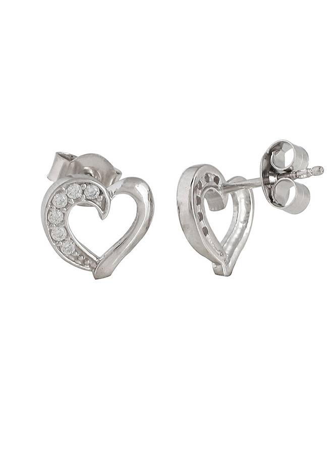 925 Sterling Silver Heart Shaped Earring | 925 Sterling Silver Heart Shaped Earring · Eternz
