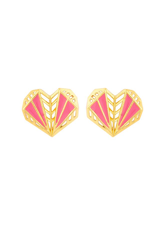 Mi Amore Edgy Hearts Stud Earrings | Mi Amore Edgy Hearts Stud Earrings ...