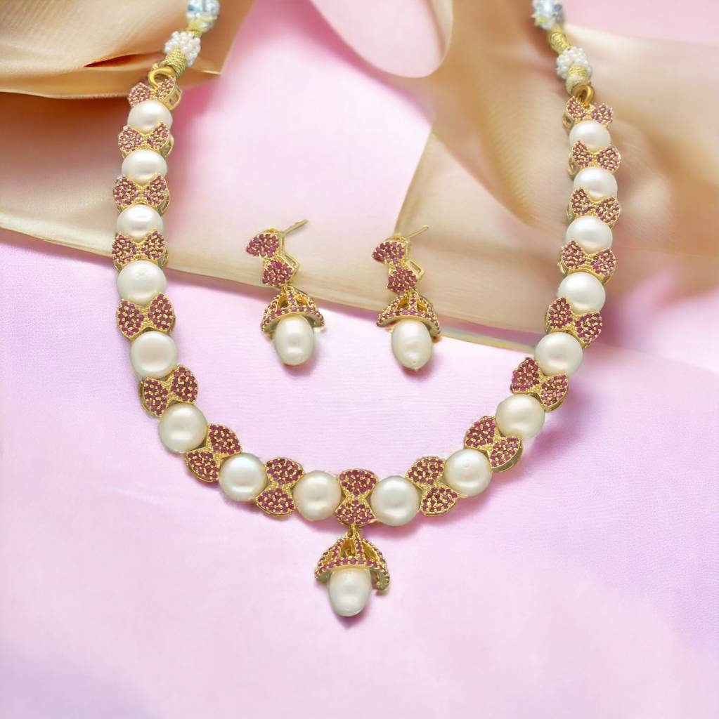 Divine Pearl Necklace Set | Divine Pearl Necklace Set · Eternz