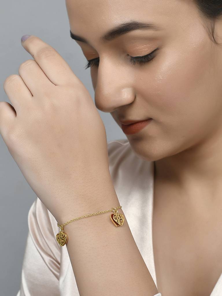 Valentine'S Day Collection Peek-A-Boo Hearts Bracelet | Valentine'S Day ...