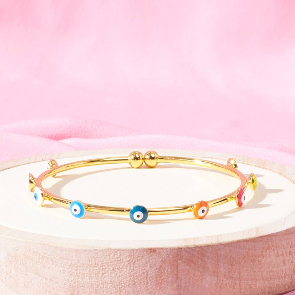 Traditional Multi Colour Evil Eye Bangle | Traditional Multi Colour ...