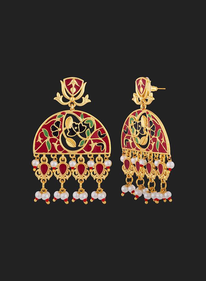 Tahira Glorious Red Mini Danglers | Tahira Glorious Red Mini Danglers ...