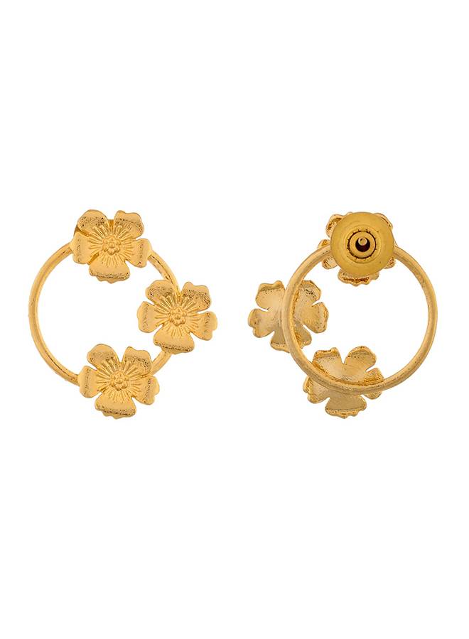 Voylla Hawaii Circular Mounted Hibiscus Studs | Voylla Hawaii Circular ...