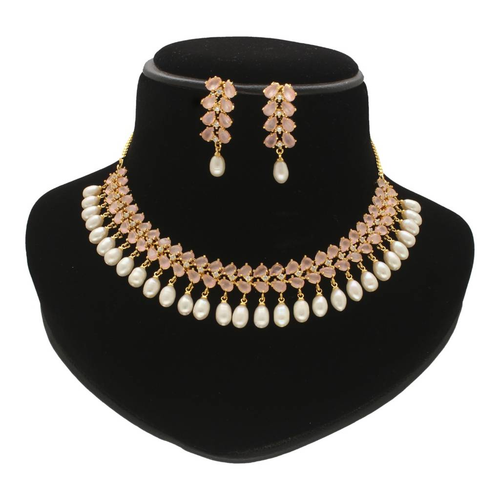 Seraphic Sparkle Pearl Necklace Set | Seraphic Sparkle Pearl Necklace ...
