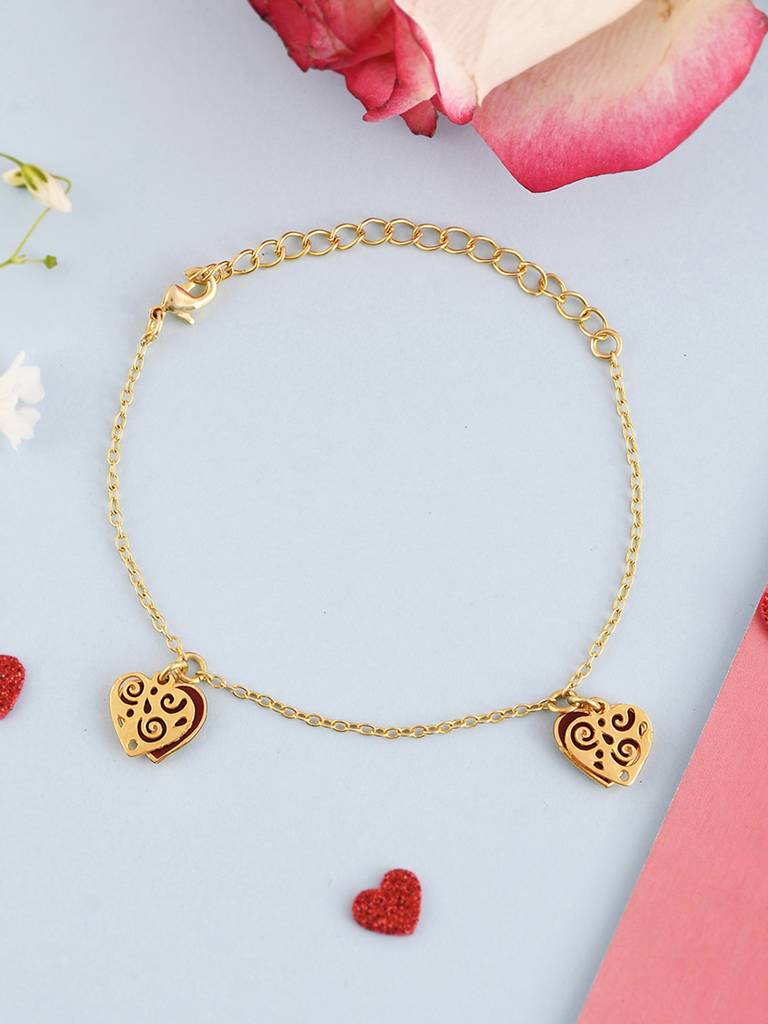 Valentine'S Day Collection Peek-A-Boo Hearts Bracelet | Valentine'S Day ...