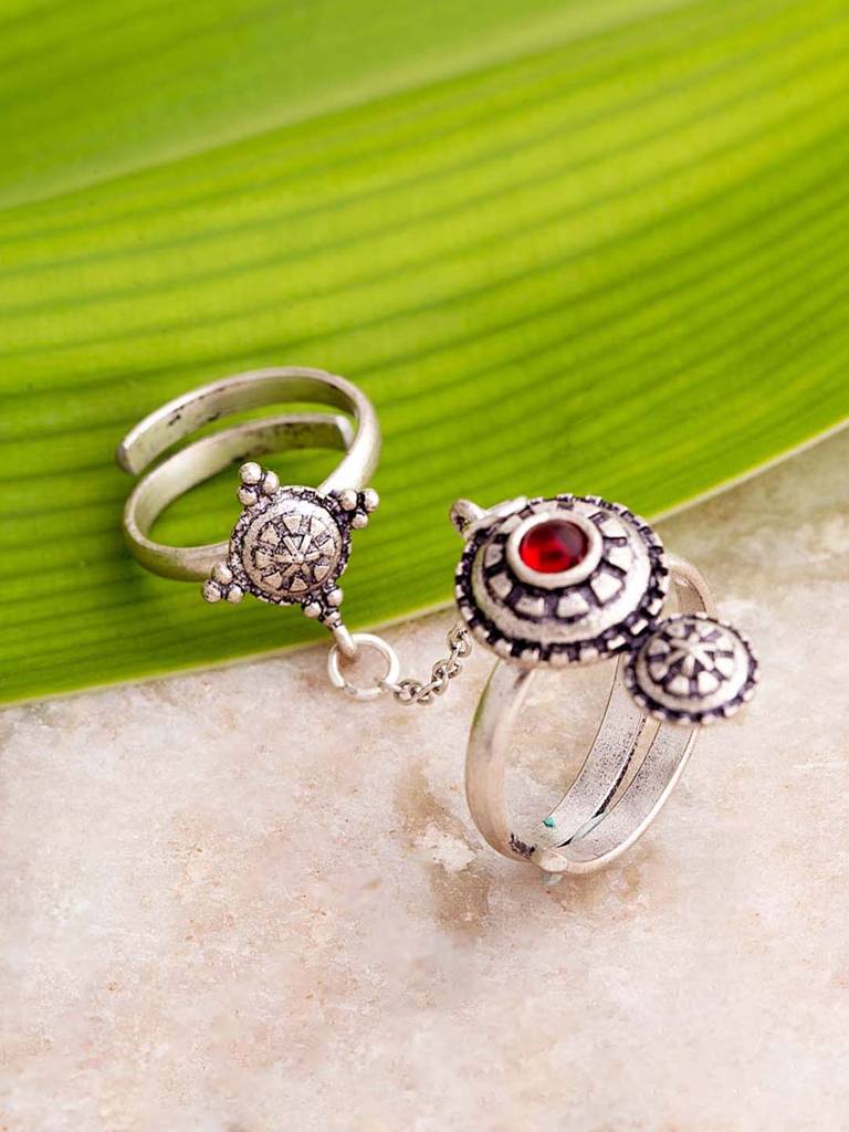 Abhira Adjustable Two Finger Ring | Abhira Adjustable Two Finger Ring ...