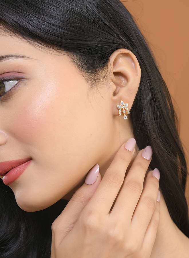 Sparkling Elegance Timeless Precious American Diamond Studs | Sparkling ...