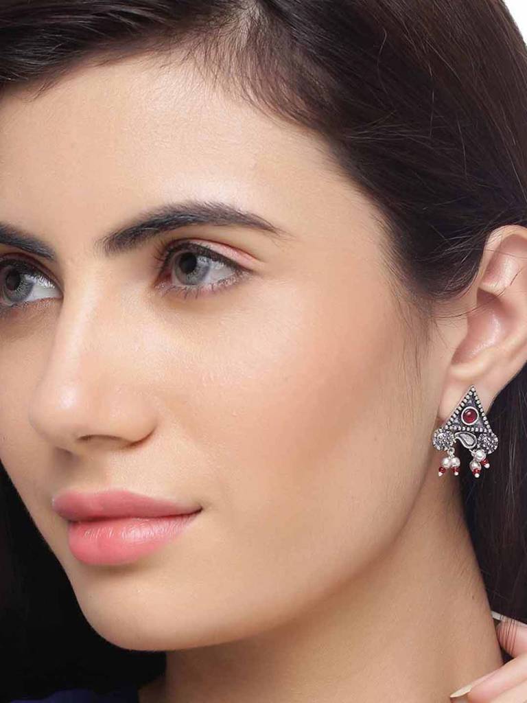 Abhira Triangle Stud Earrings | Abhira Triangle Stud Earrings · Eternz