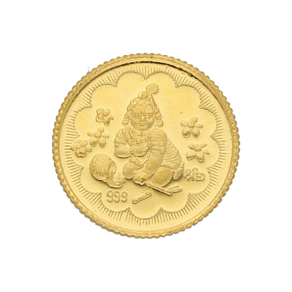 24Kt (999) 2Gm Krishna Gold Coin | 24Kt (999) 2Gm Krishna Gold Coin ...