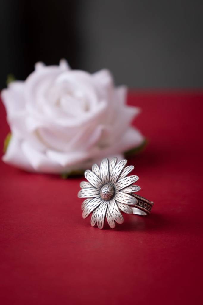 Moh Intricate Sunflower Statement Ring | Moh Intricate Sunflower ...