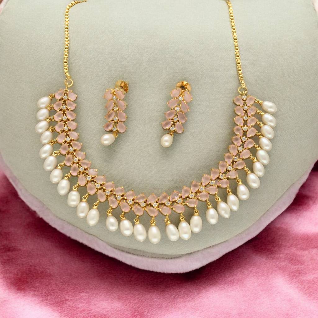 Seraphic Sparkle Pearl Necklace Set | Seraphic Sparkle Pearl Necklace ...