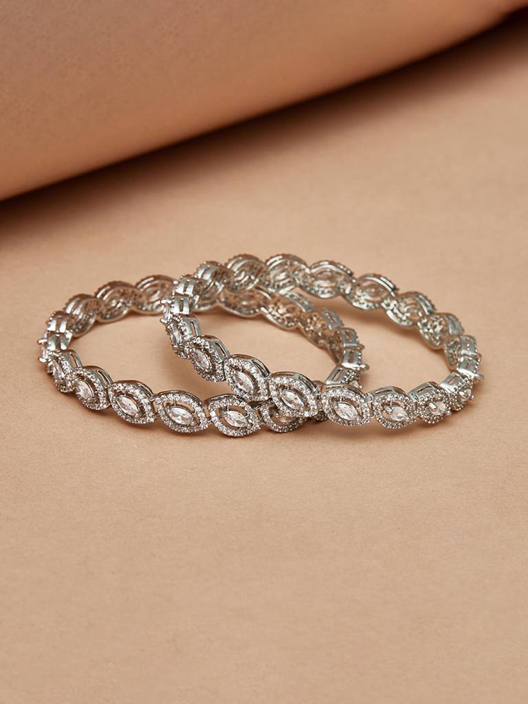 Cz Elegance Shiny Stones Designer Bangles | Cz Elegance Shiny Stones Designer Bangles · Eternz