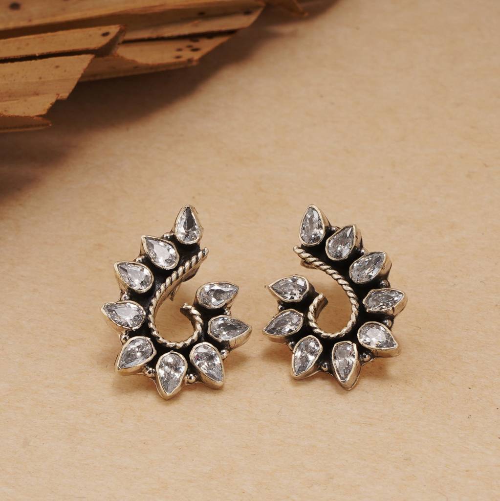 Zircon Silver Earrings | Zircon Silver Earrings · Eternz