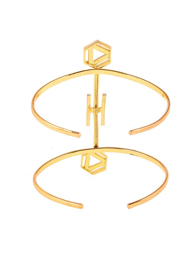 Benzene Hexagons Enamelled Cuff Bracelet | Benzene Hexagons Enamelled Cuff Bracelet · Eternz