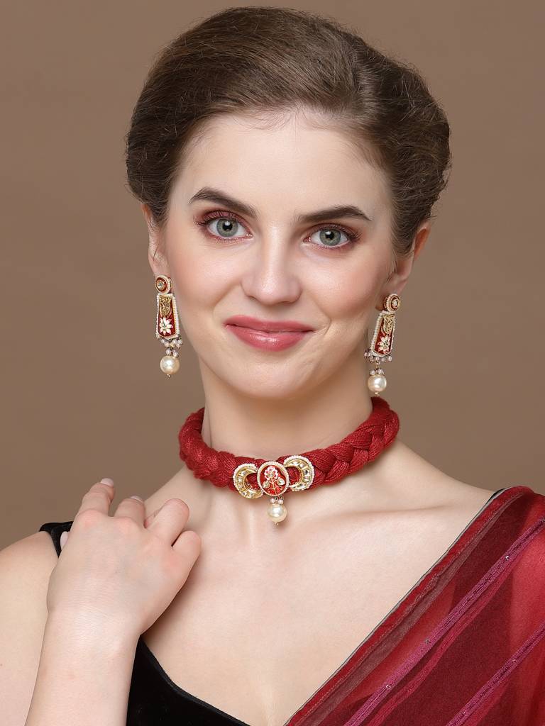 Ruby Radiance Chokar Necklace | Ruby Radiance Chokar Necklace · Eternz