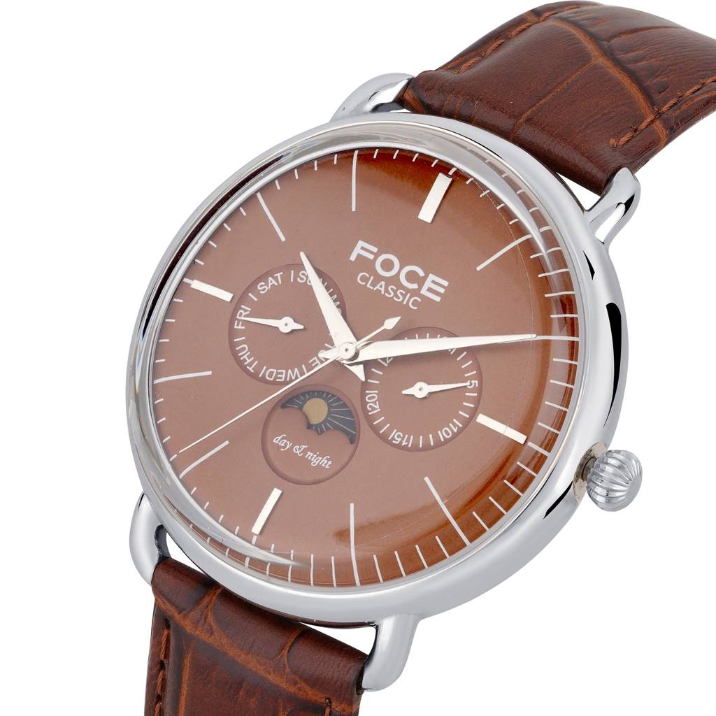 Premium Moonphase Steel Case Men'S Watch, Day, Date & Moonphase ...