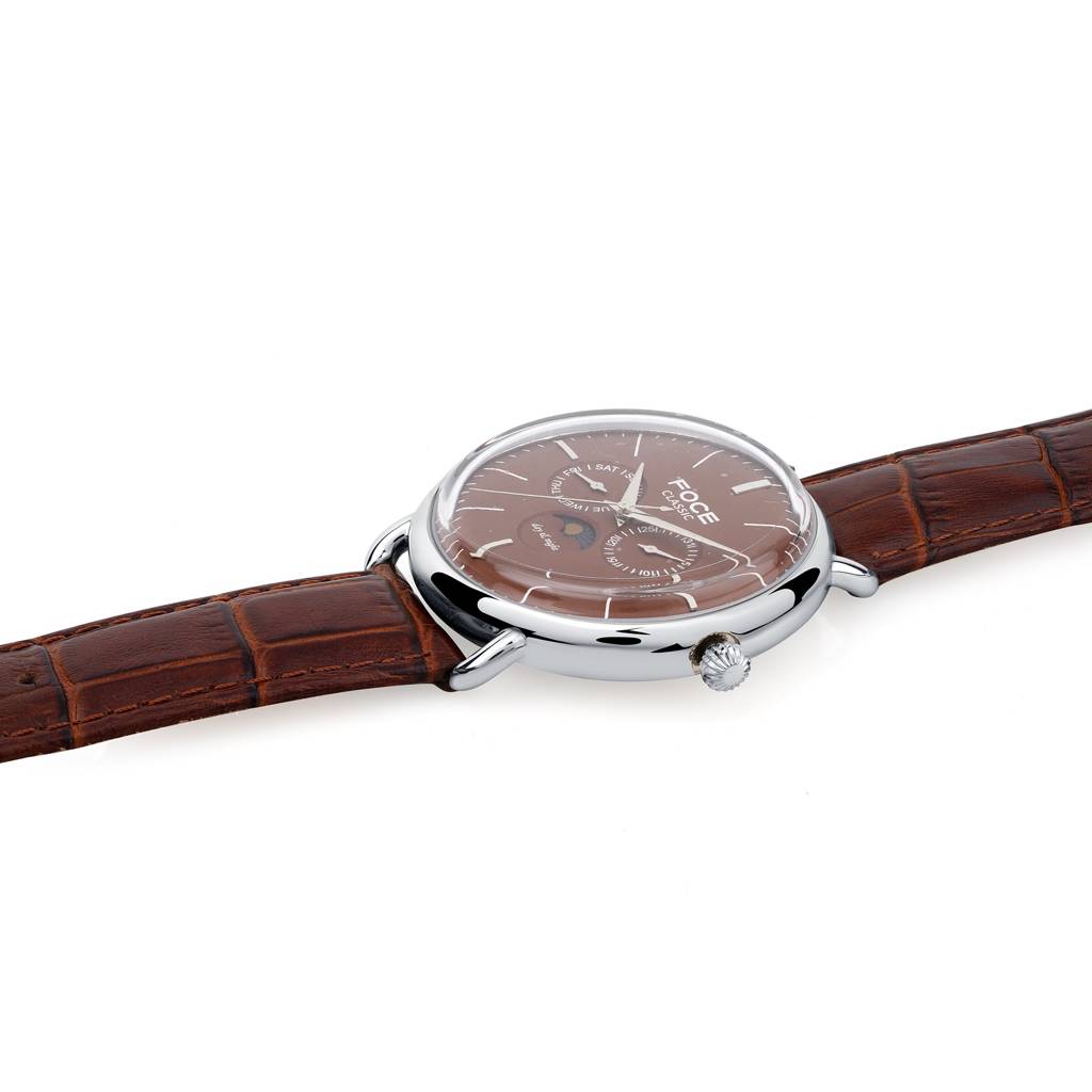 Premium Moonphase Steel Case Men'S Watch, Day, Date & Moonphase ...