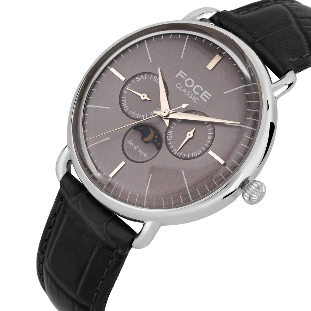Premium Moonphase Steel Case Men'S Watch, Day, Date & Moonphase ...