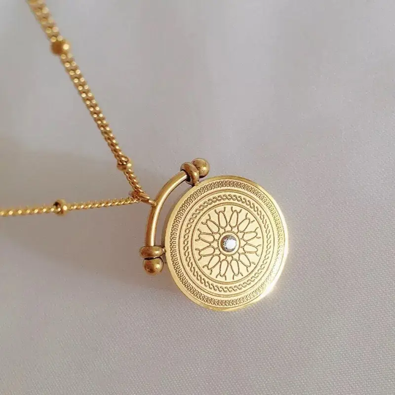 18Kt Gold Plated Roman Necklace, Julia | 18Kt Roman Necklace, Julia ...