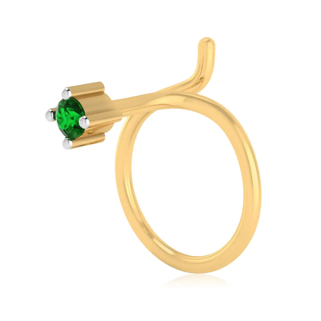 The Elvira Emerald Nose Pin | The Elvira Emerald Nose Pin · Eternz
