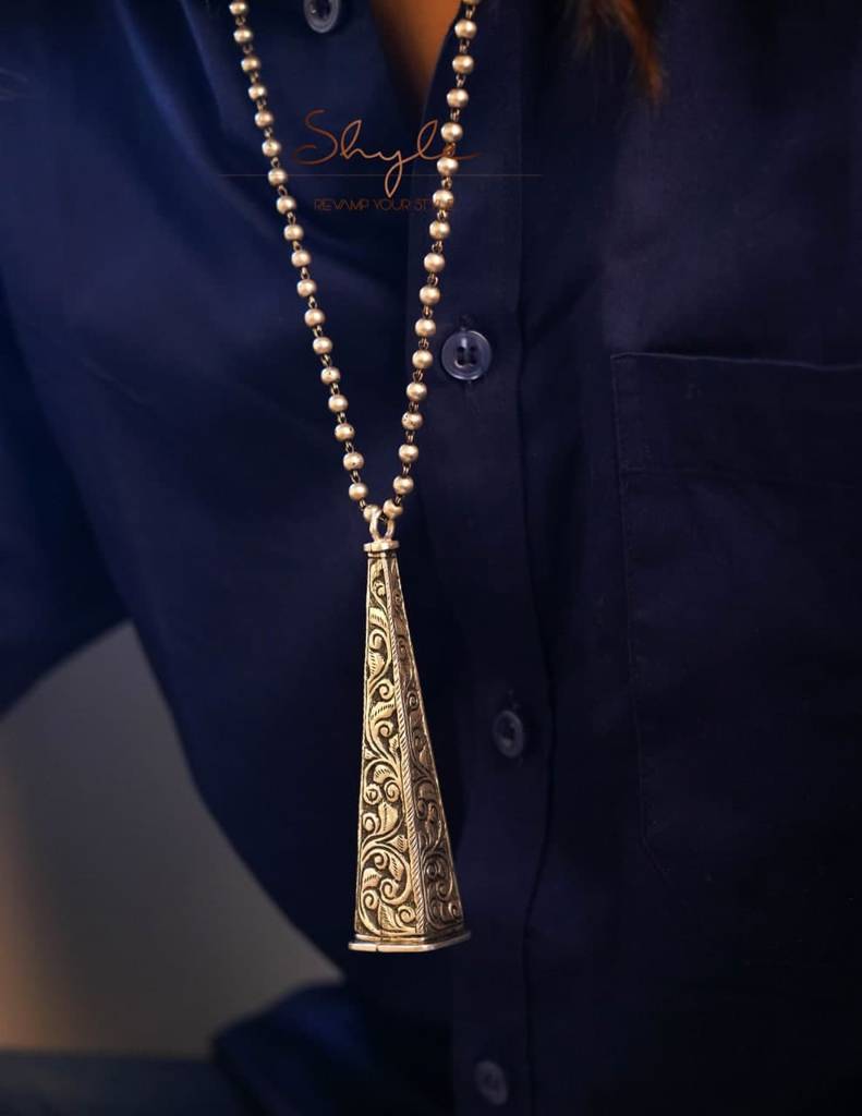 Mizoya Chitai Vintage Hookah Cap Inspired Necklace | Mizoya Chitai ...