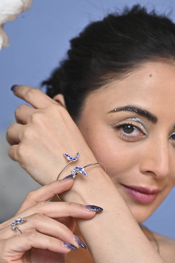 925 Sterling Silver Enamel Two Bird Handcuff For Women | Kicky and ...