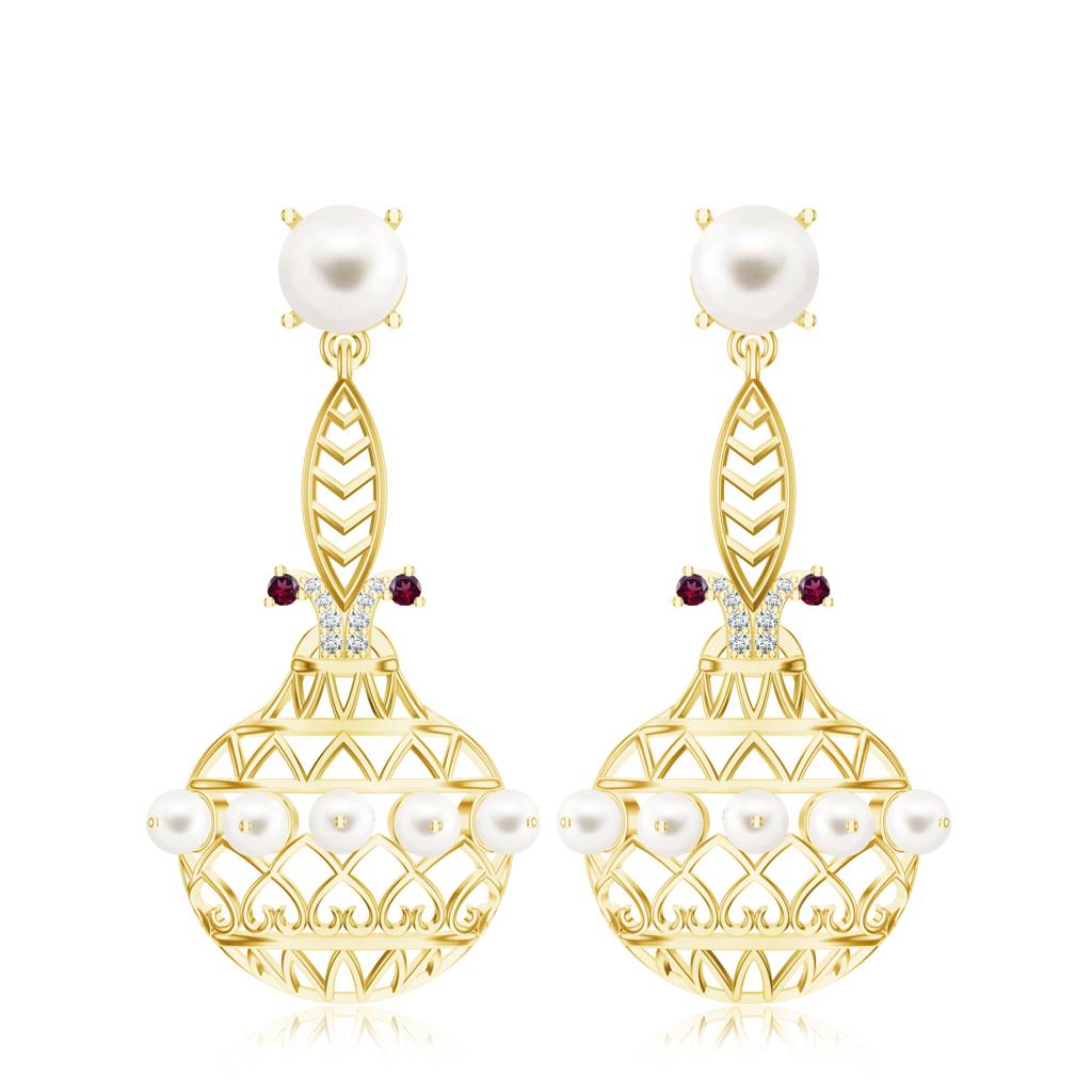 925 Sterling Silver Micron Plated Kalash Dangle Earrings Jewelry With ...